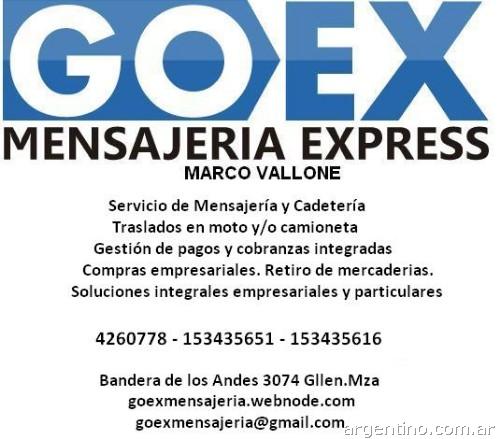 Goex Mensajería Express en Mendoza Capital: teléfono, dirección y ...
