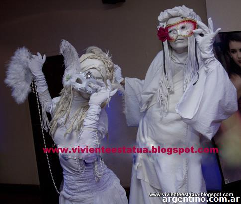 Estatuas vivientes mesas vivientes para eventos en Pilar